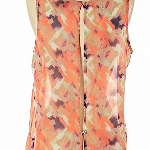 Paper Crane | Tops | Voile Tank With Waterfall Hemline | Poshmark